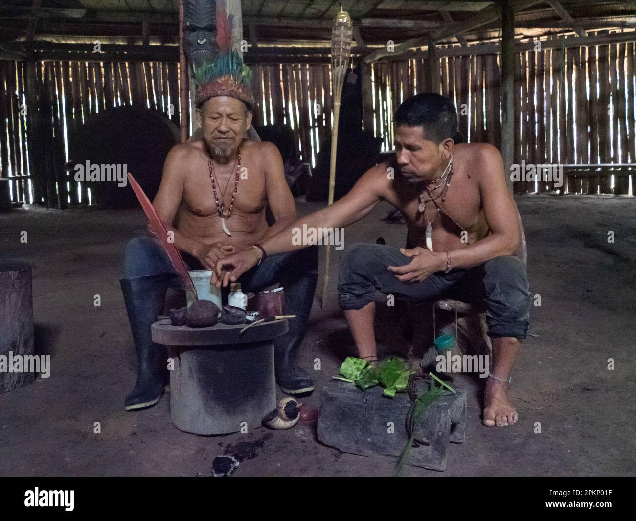 Leticia, Colombia - December 2021: Cacique, the oldest Huito Indian ...