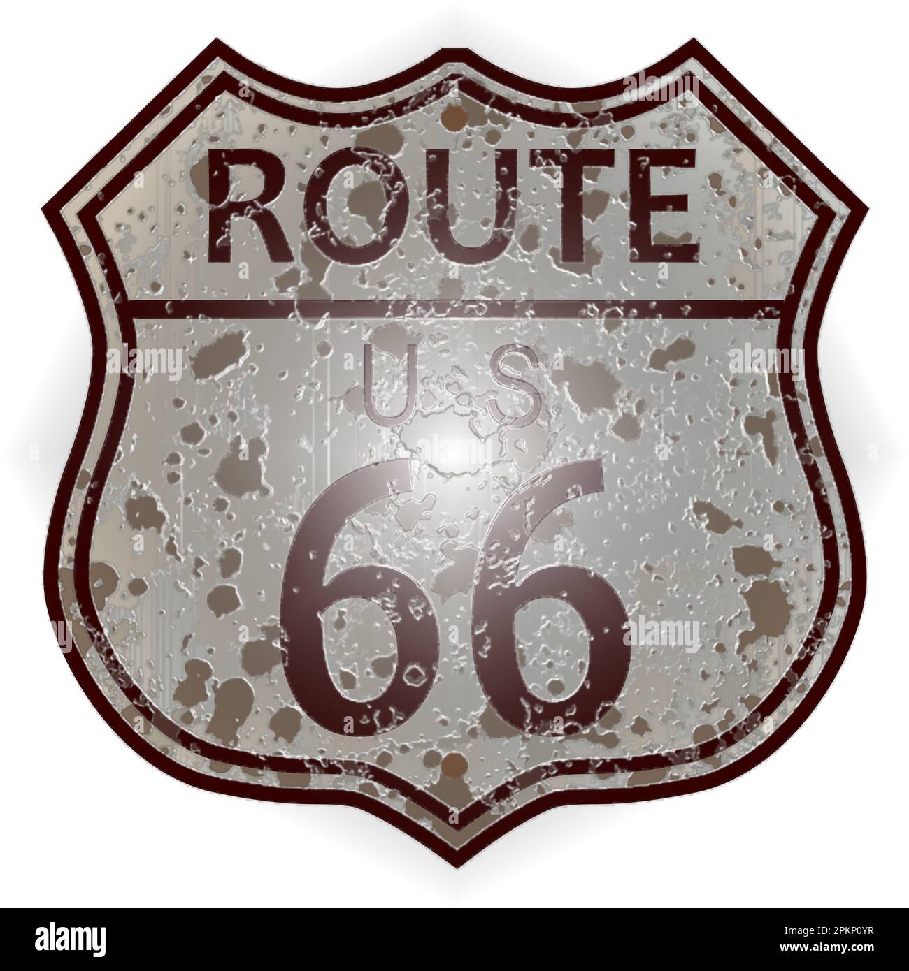 Damaged traffic sign Cut Out Stock Images & Pictures - Alamy