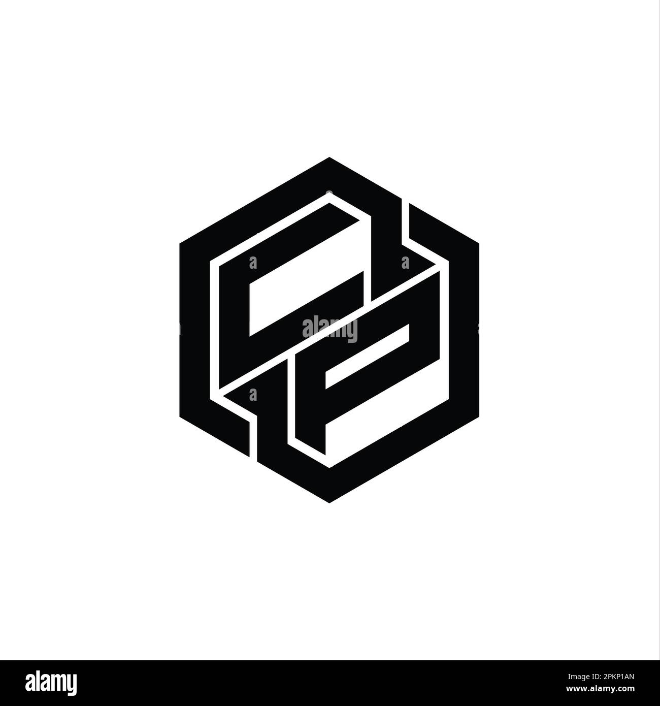 CP Logo monogram gaming with hexagon geometric shape design template ... CP Logo monogram gaming with hexagon geometric shape design template ...