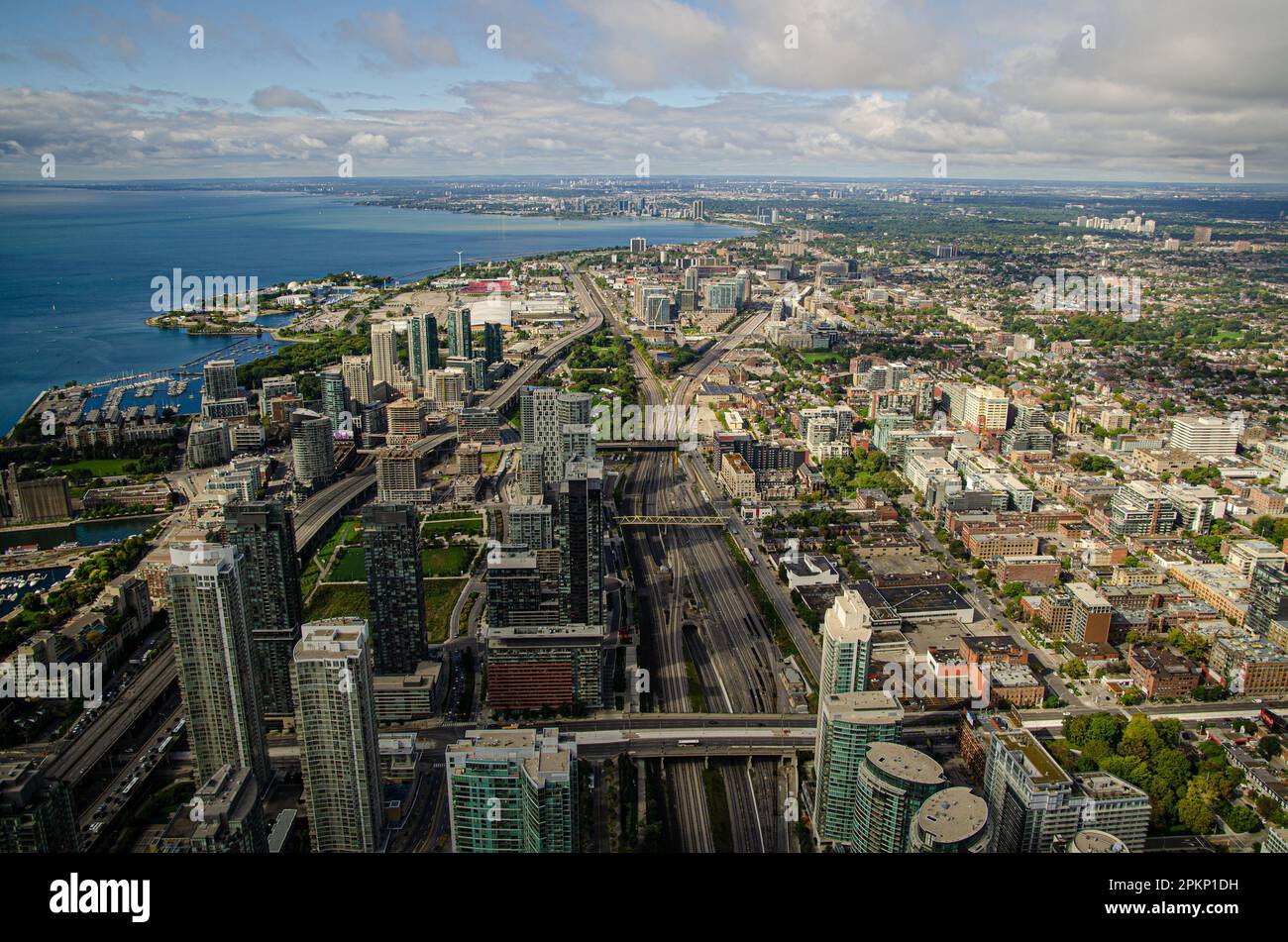 Cn tower from air canada centre hi-res stock photography and images - Alamy