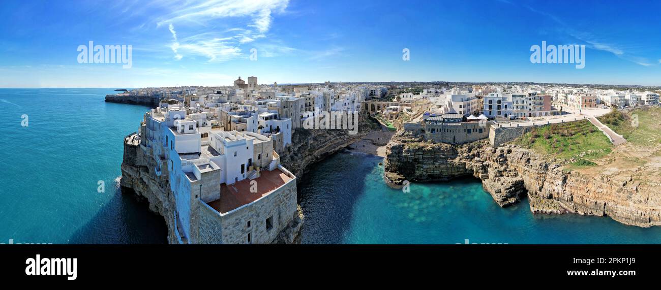 Aerial view sea from polignano hi-res stock photography and images - Alamy