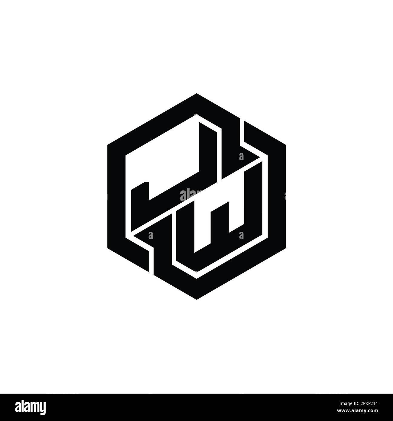 JW Logo monogram gaming with hexagon geometric shape design template ... JW Logo monogram gaming with hexagon geometric shape design template ...