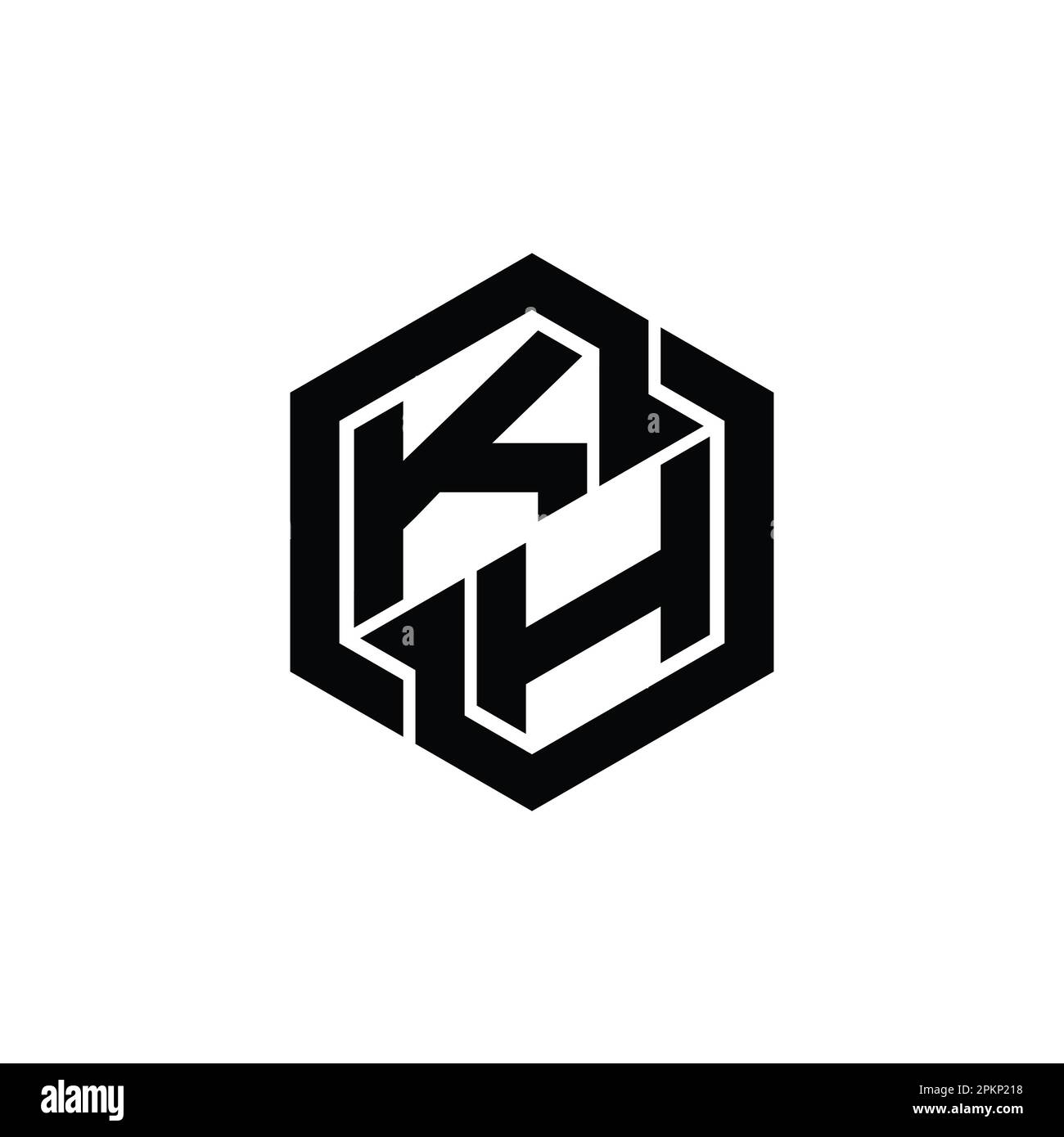 KH Logo monogram gaming with hexagon geometric shape design template ... KH Logo monogram gaming with hexagon geometric shape design template ...