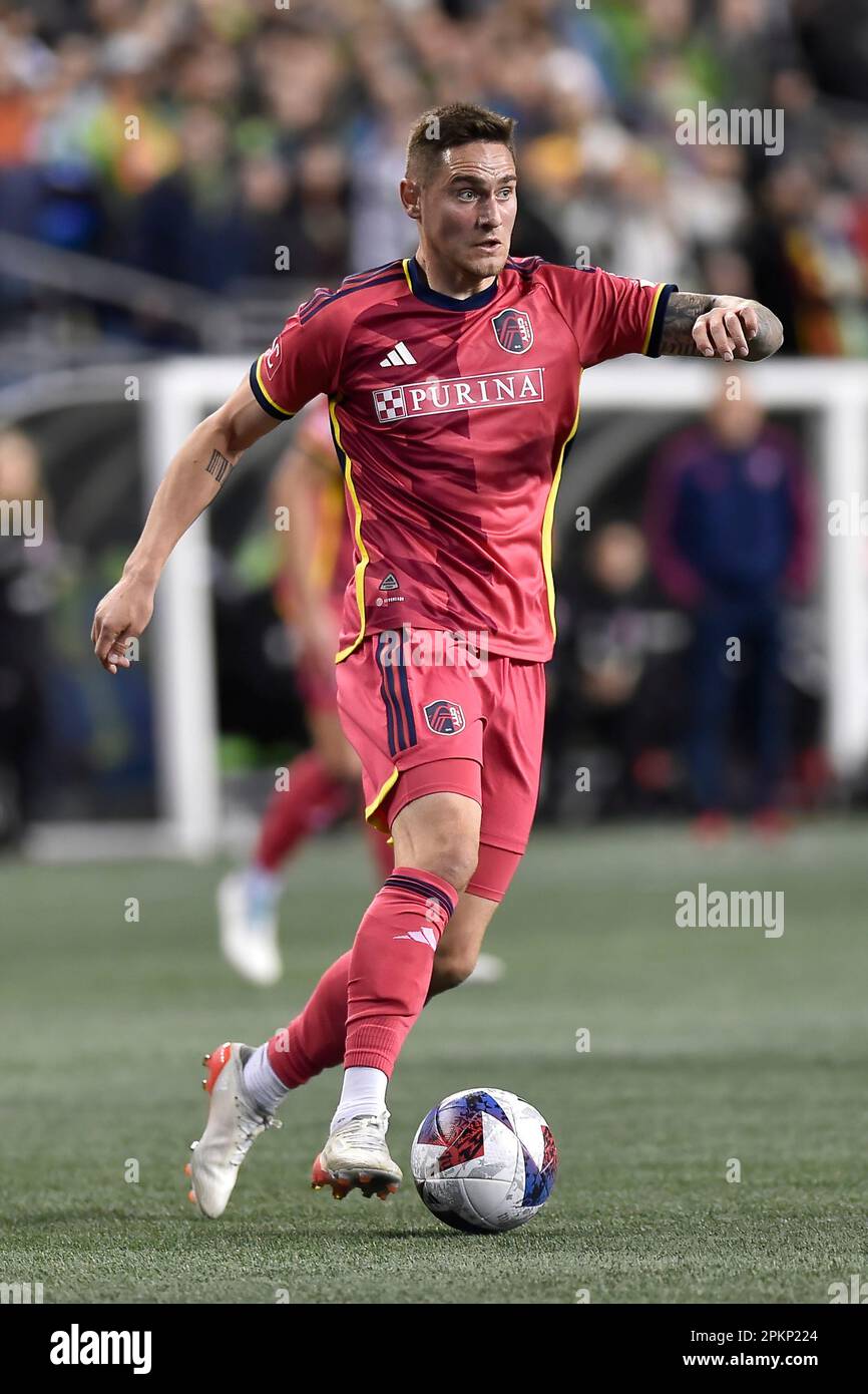 April 08, 2023: St. Louis City defender Jake Nerwinski (2) during the ...