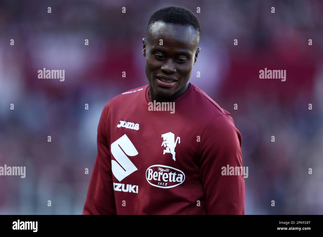Torino, Italy. 08th Apr, 2023. Demba Seck of Torino Fc during warm up ...