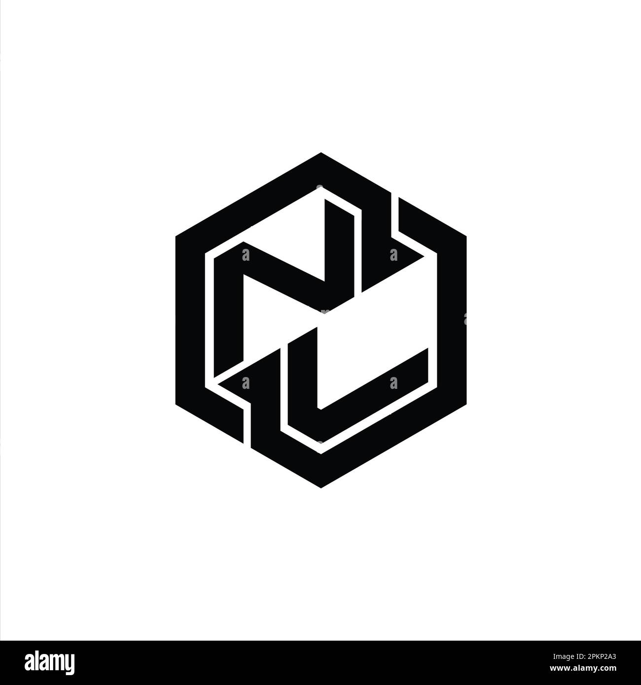 NL Logo monogram gaming with hexagon geometric shape design template ... NL Logo monogram gaming with hexagon geometric shape design template ...