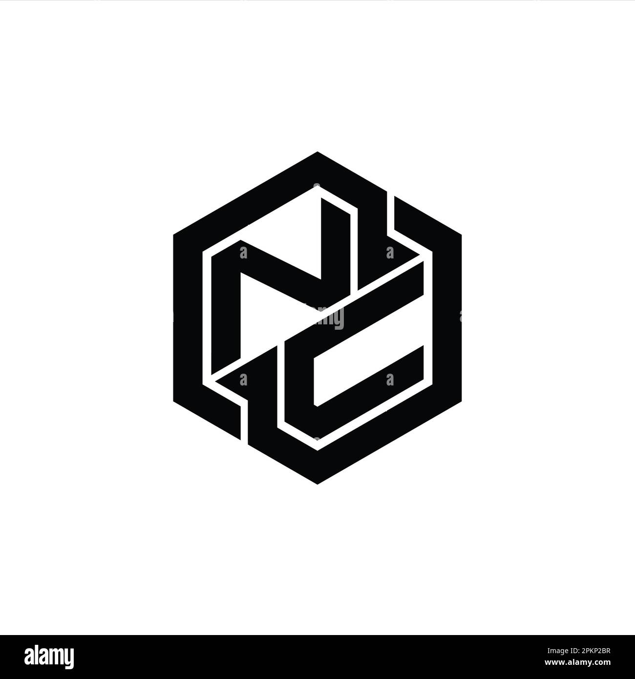 Nc monogram logo hi-res stock photography and images - Alamy