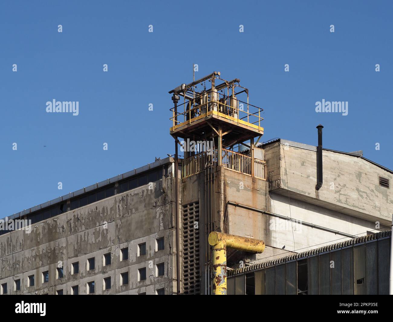 industrial ruins of an old abandoned factory Stock Photo - Alamy