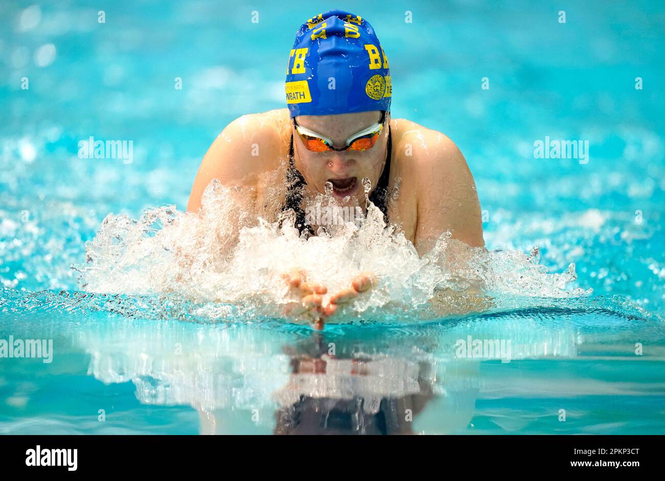 Emile Morgan-Hughes in the Women's 100m Breaststroke Heat 5 on day six ...