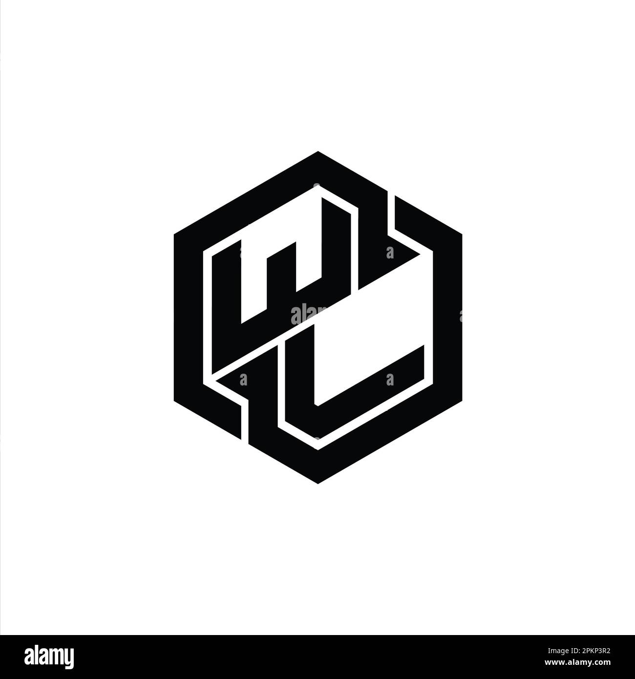 WL Logo monogram gaming with hexagon geometric shape design template ... WL Logo monogram gaming with hexagon geometric shape design template ...