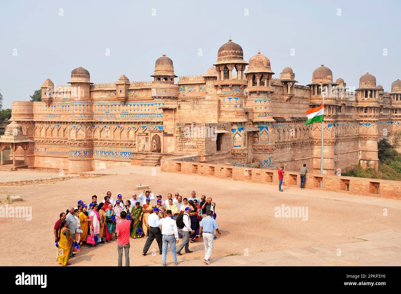 People visiting Gwalior Fort, India Stock Photo - Alamy