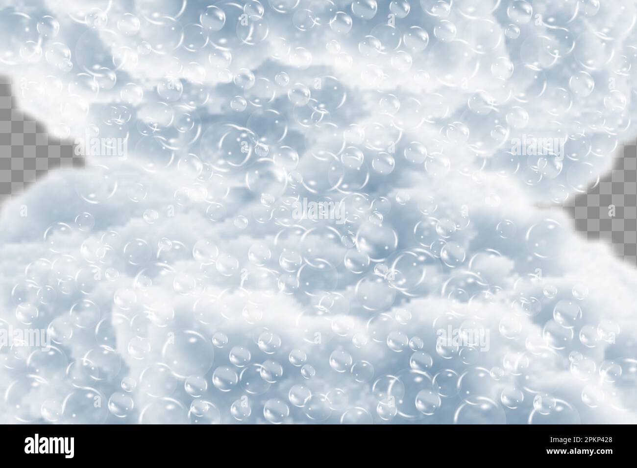 Shampoo bubbles texture.Bath foam isolated on transparent background ...