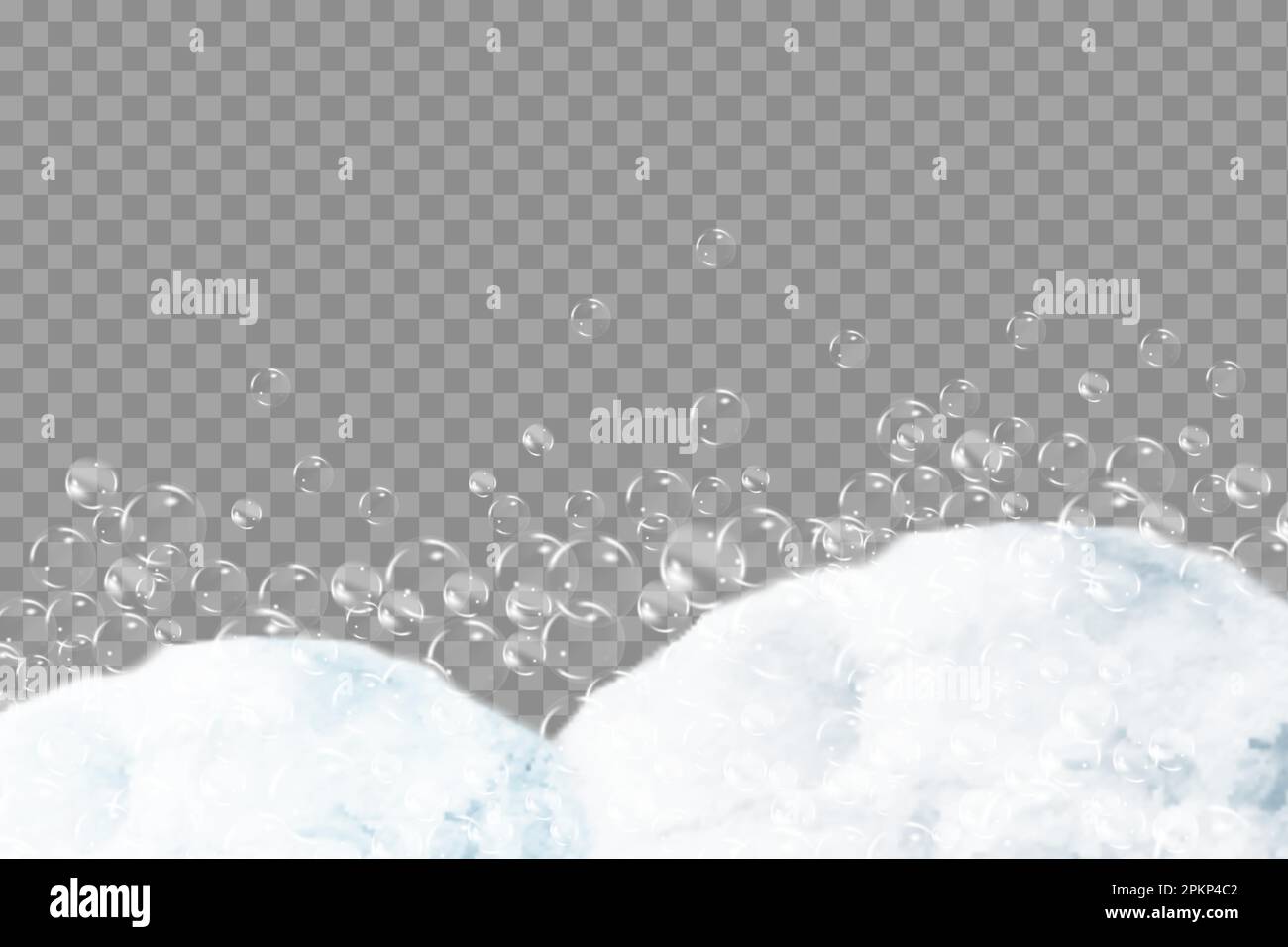 Shampoo bubbles texture.Bath foam isolated on transparent background ...