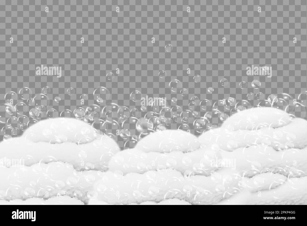 Shampoo bubbles texture.Bath foam isolated on transparent background ...