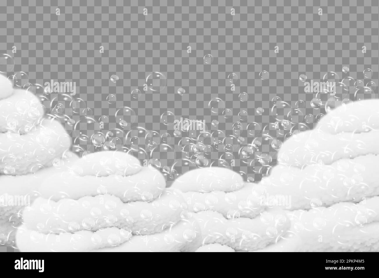 Shampoo bubbles texture.Bath foam isolated on transparent background ...
