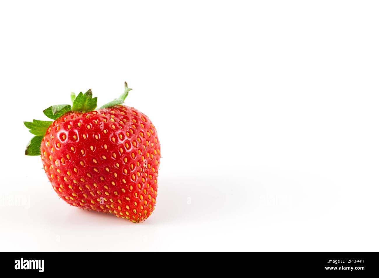 Directly from my vegetable garden, a real strawberry: no plastic Stock ...