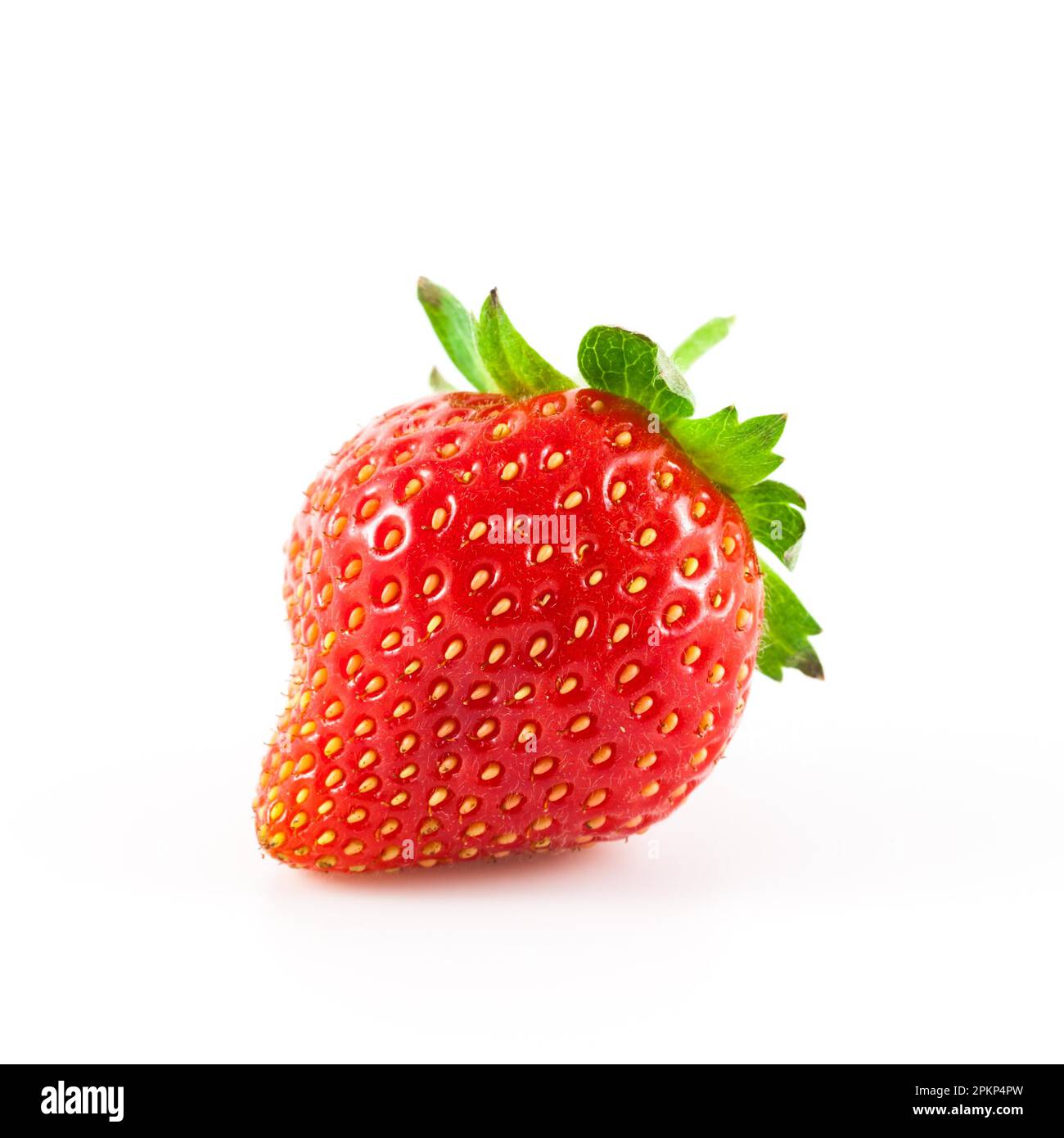 Directly from my vegetable garden, a real strawberry: no plastic Stock ...