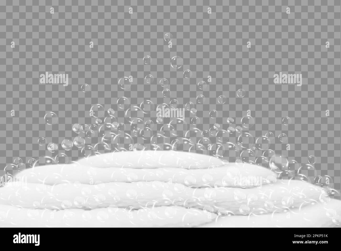 Shampoo bubbles texture.Bath foam isolated on transparent background ...