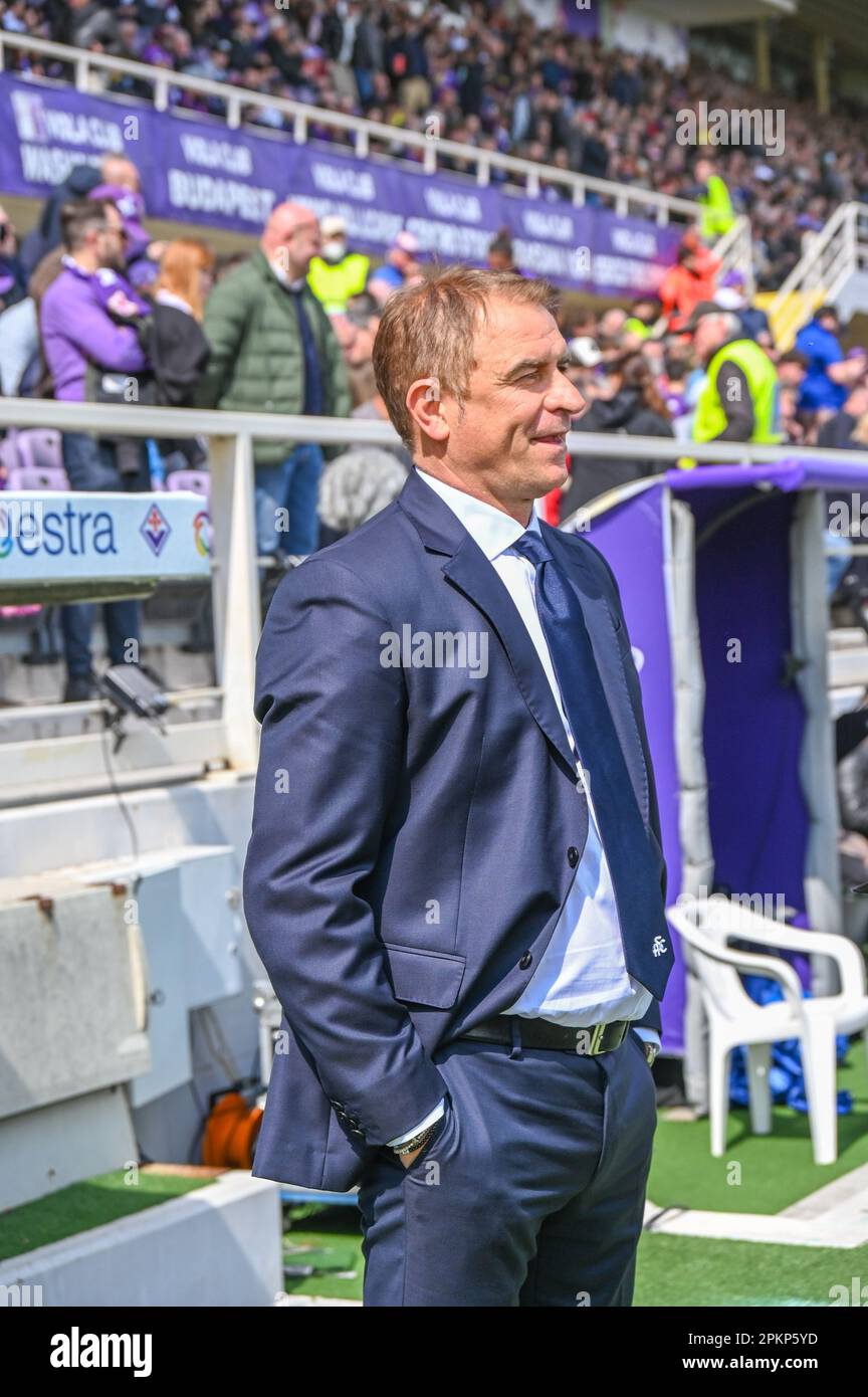Artemio Franchi stadium, Florence, Italy, April 08, 2023, Spezia's Head ...