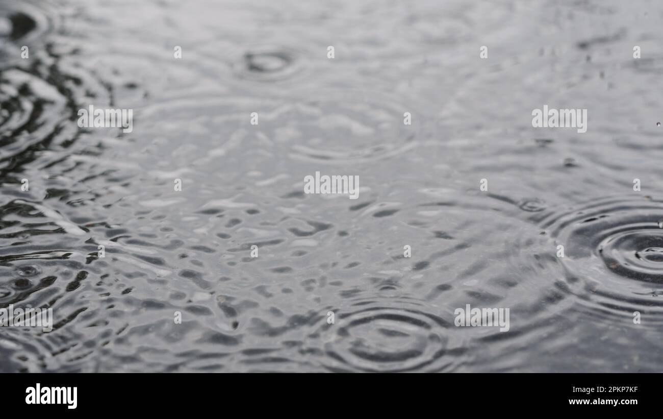 Heavy raindrops falling on asphalt hi-res stock photography and images ...