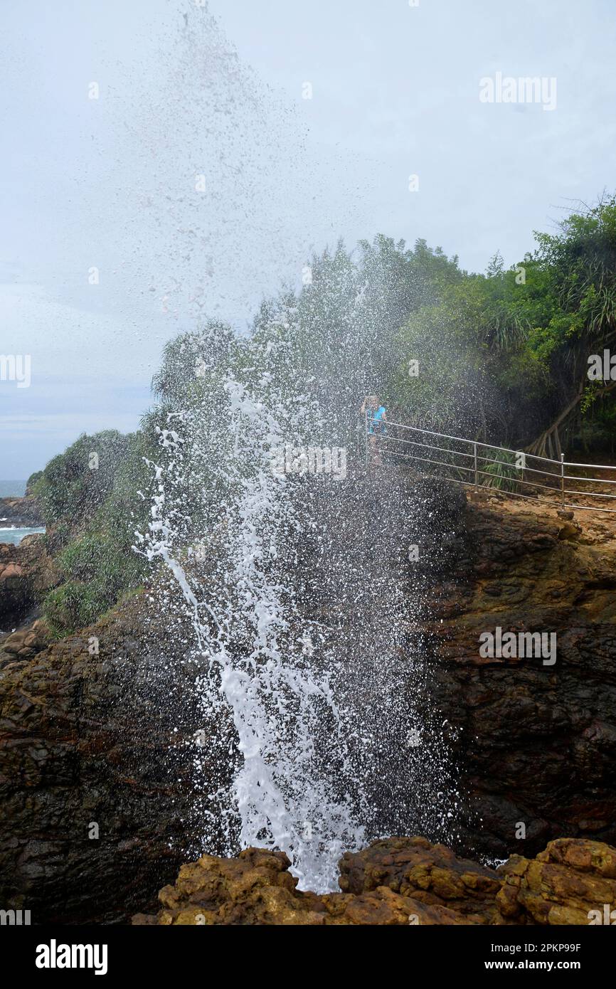 Hummanaya Blowhole, Dikwella, Sri Lanka, Asia Stock Photo - Alamy