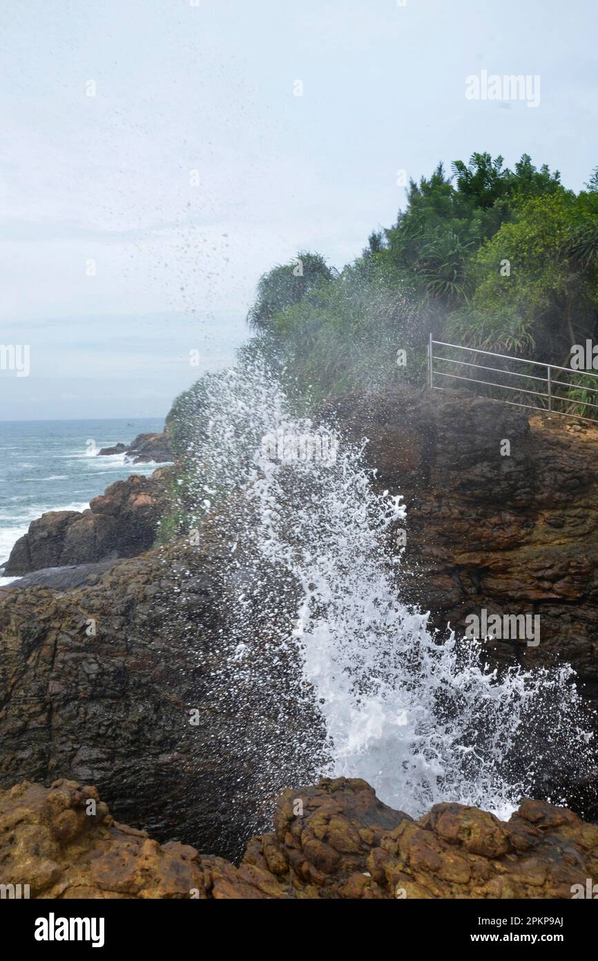 Hummanaya Blowhole, Dikwella, Sri Lanka, Asia Stock Photo - Alamy