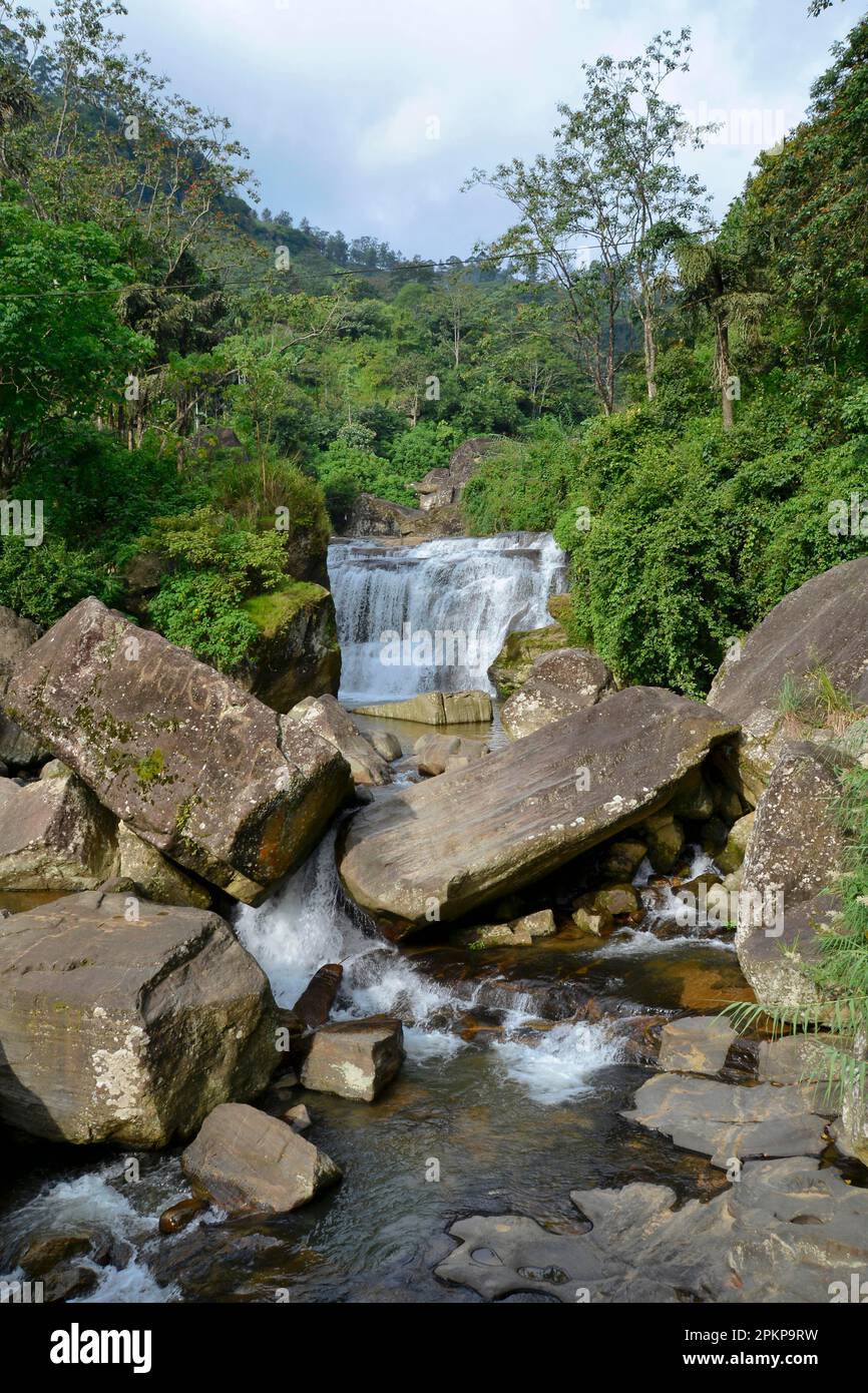 Ramboda Waterfalls, Ramboda, Sri Lanka, Asia Stock Photo - Alamy