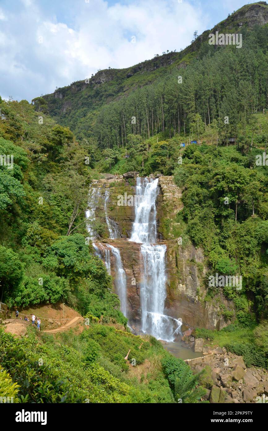 Ramboda Waterfalls, Ramboda, Sri Lanka, Asia Stock Photo - Alamy