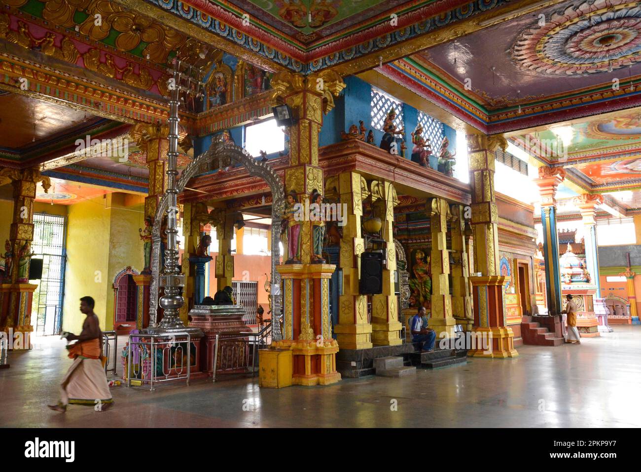 Muthumariamman Thevasthaman Hindu Temple, Matale, Sri Lanka, Asia Stock ...