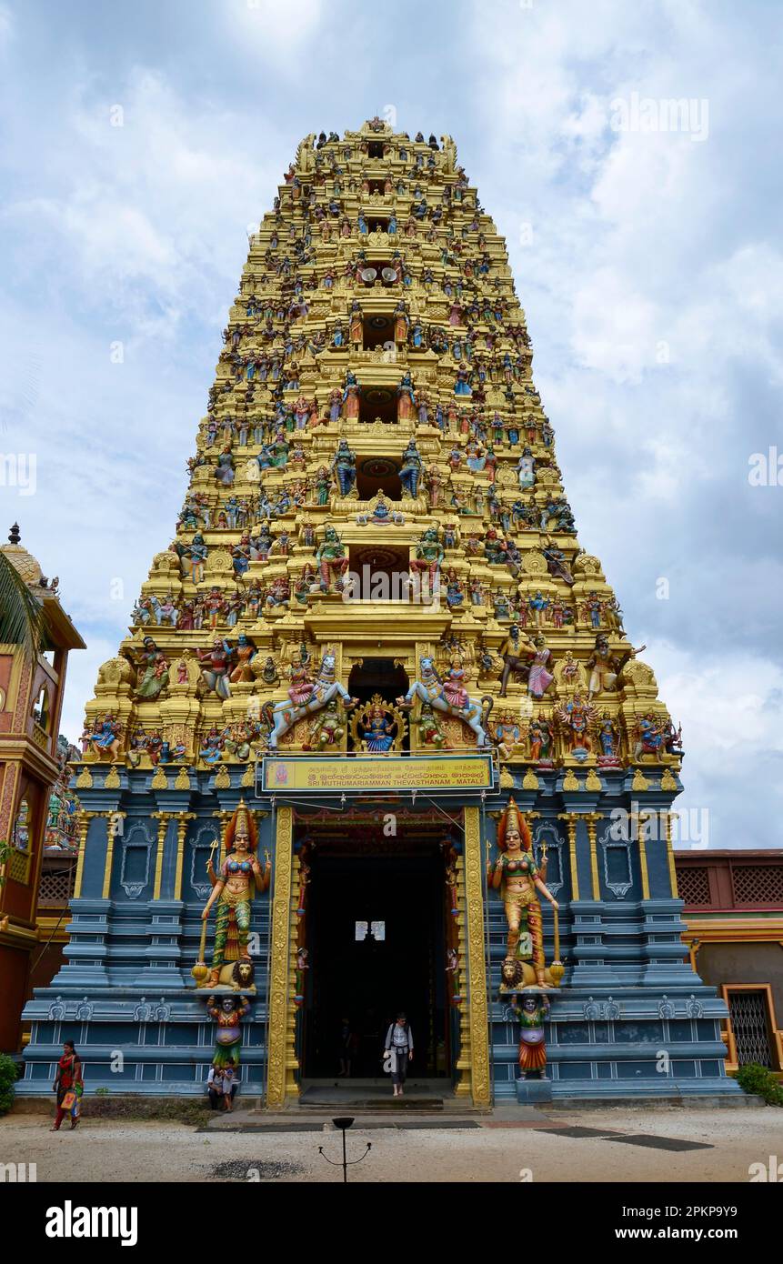 Muthumariamman Thevasthaman Hindu Temple, Matale, Sri Lanka, Asia Stock ...
