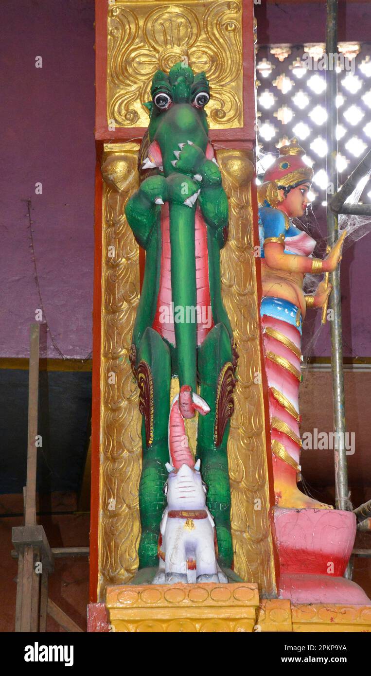 Muthumariamman Thevasthaman Hindu Temple, Matale, Sri Lanka, Asia Stock ...