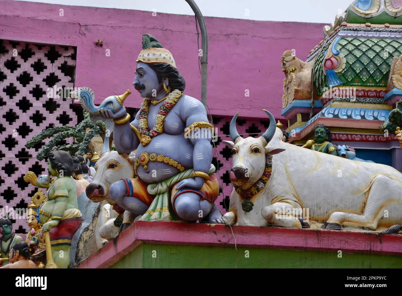 Muthumariamman Thevasthaman Hindu Temple, Matale, Sri Lanka, Asia Stock ...