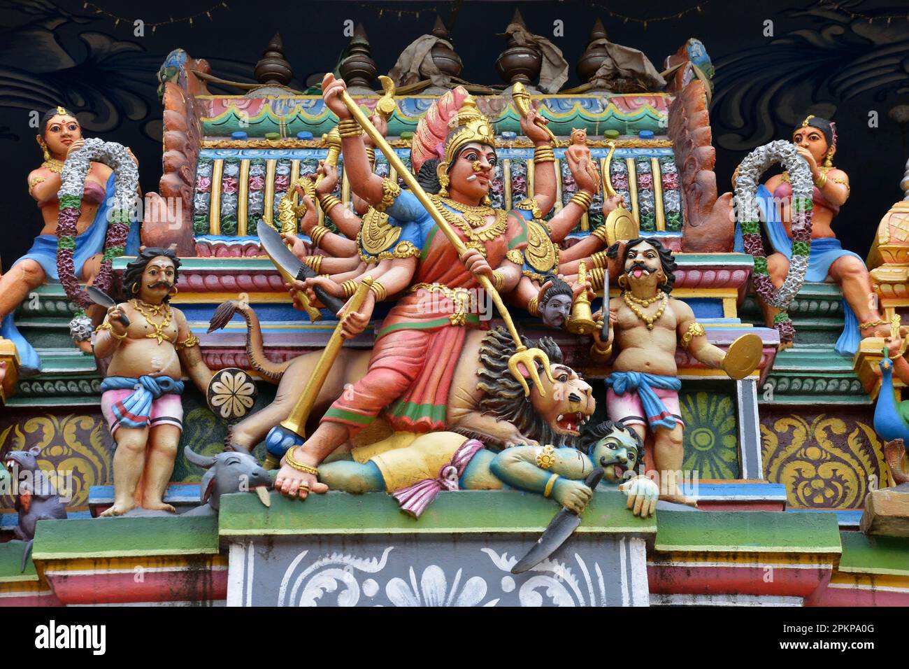 Muthumariamman Thevasthaman Hindu Temple, Matale, Sri Lanka, Asia Stock ...