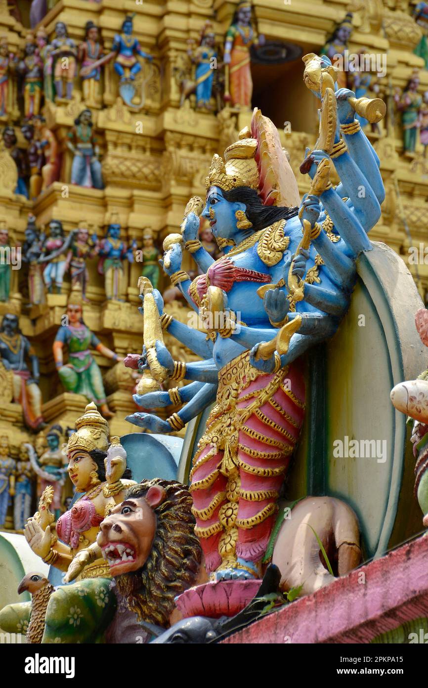 Muthumariamman Thevasthaman Hindu Temple, Matale, Sri Lanka, Asia Stock ...
