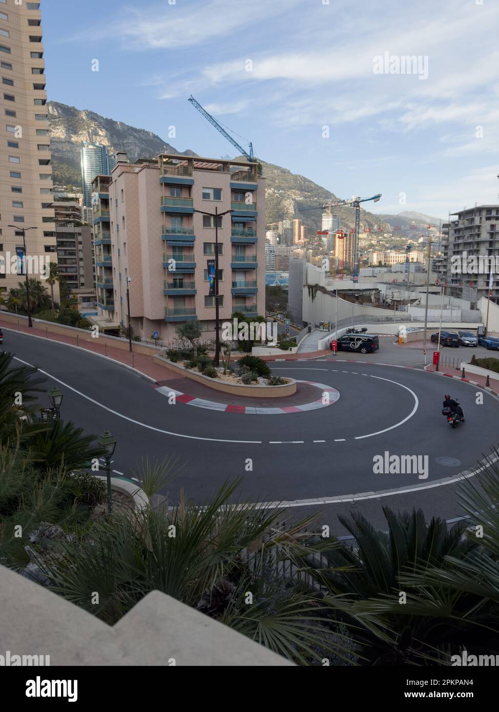 MONTE CARLO, MONACO - CIRCA MARCH, 2023: Fairmont curve in Monte Carlo ...