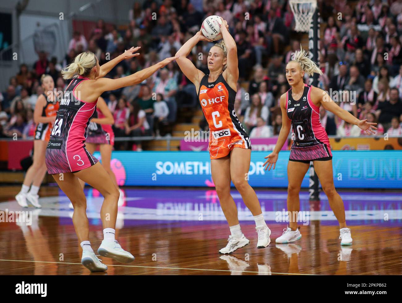 Jamie-Lee Price of the Giants during the Super Netball Round 4 match ...