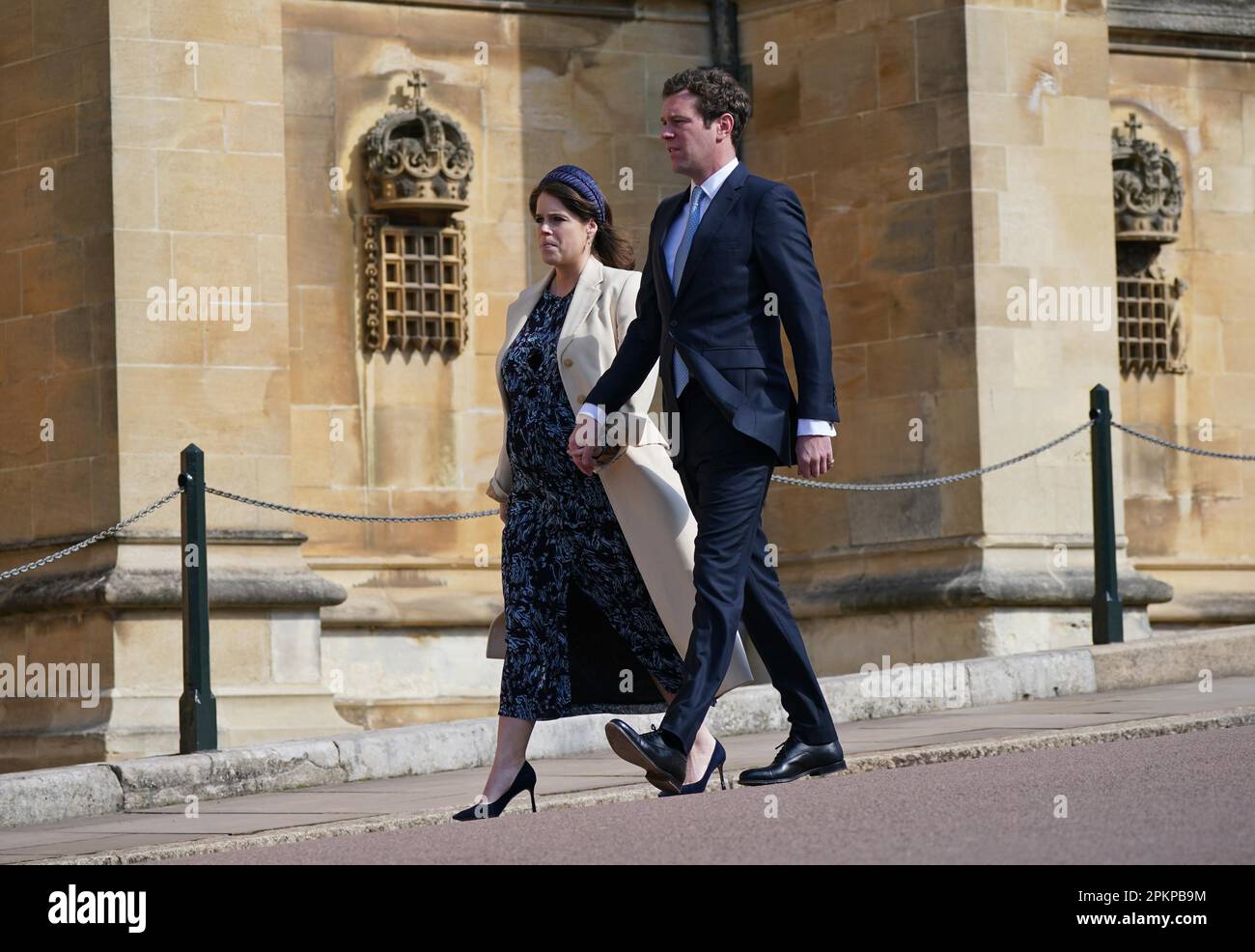 Princess Eugenie and Jack Brooksbank attending the Easter Mattins ...