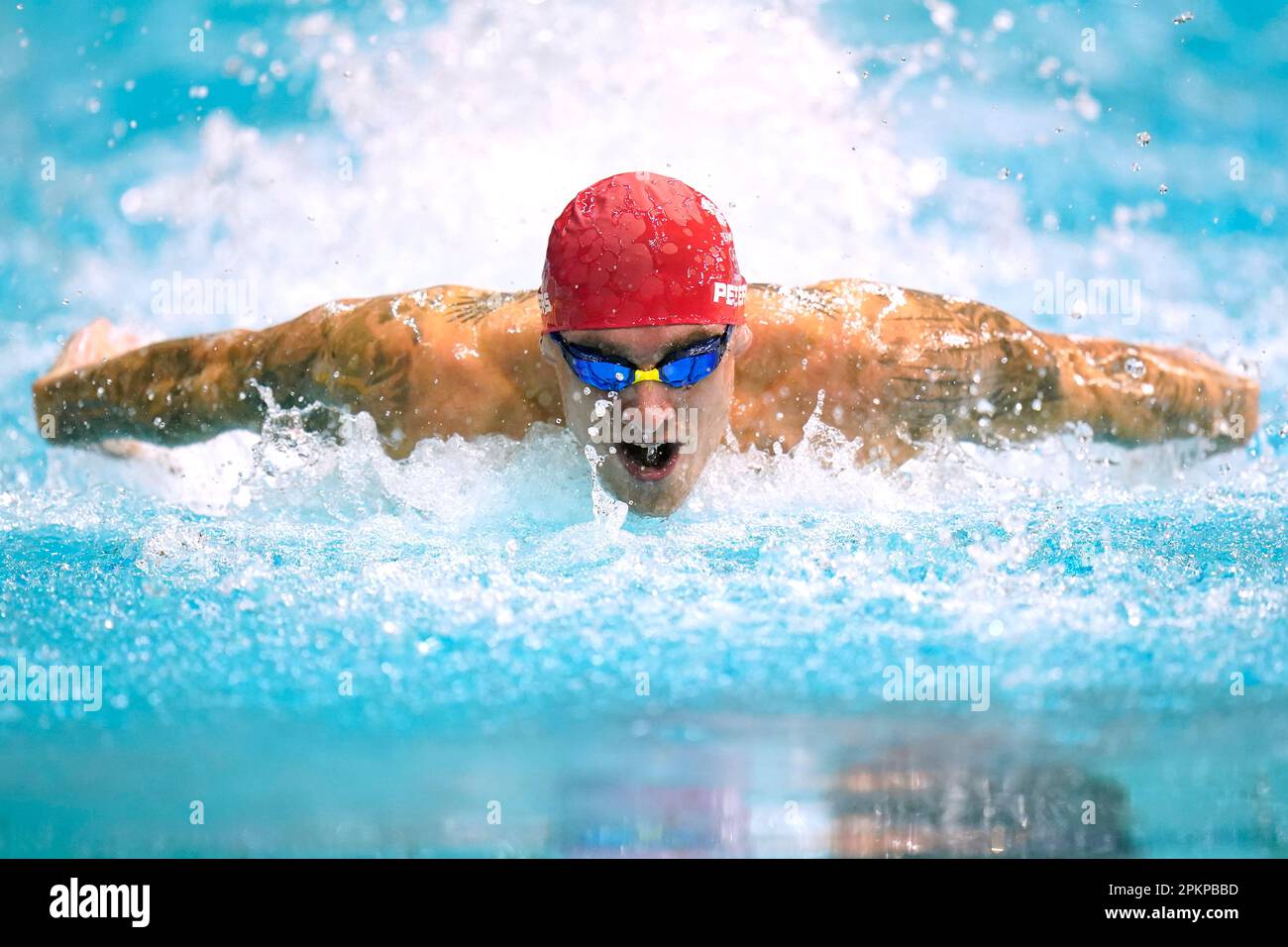 Jacob Peters in the Men's 50m Butterfly Heat 6 on day six of the ...