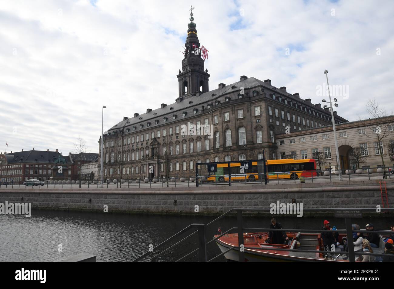 Copenhagen /Denmark/09 April 2023/ Easter sunday danish flags or ...