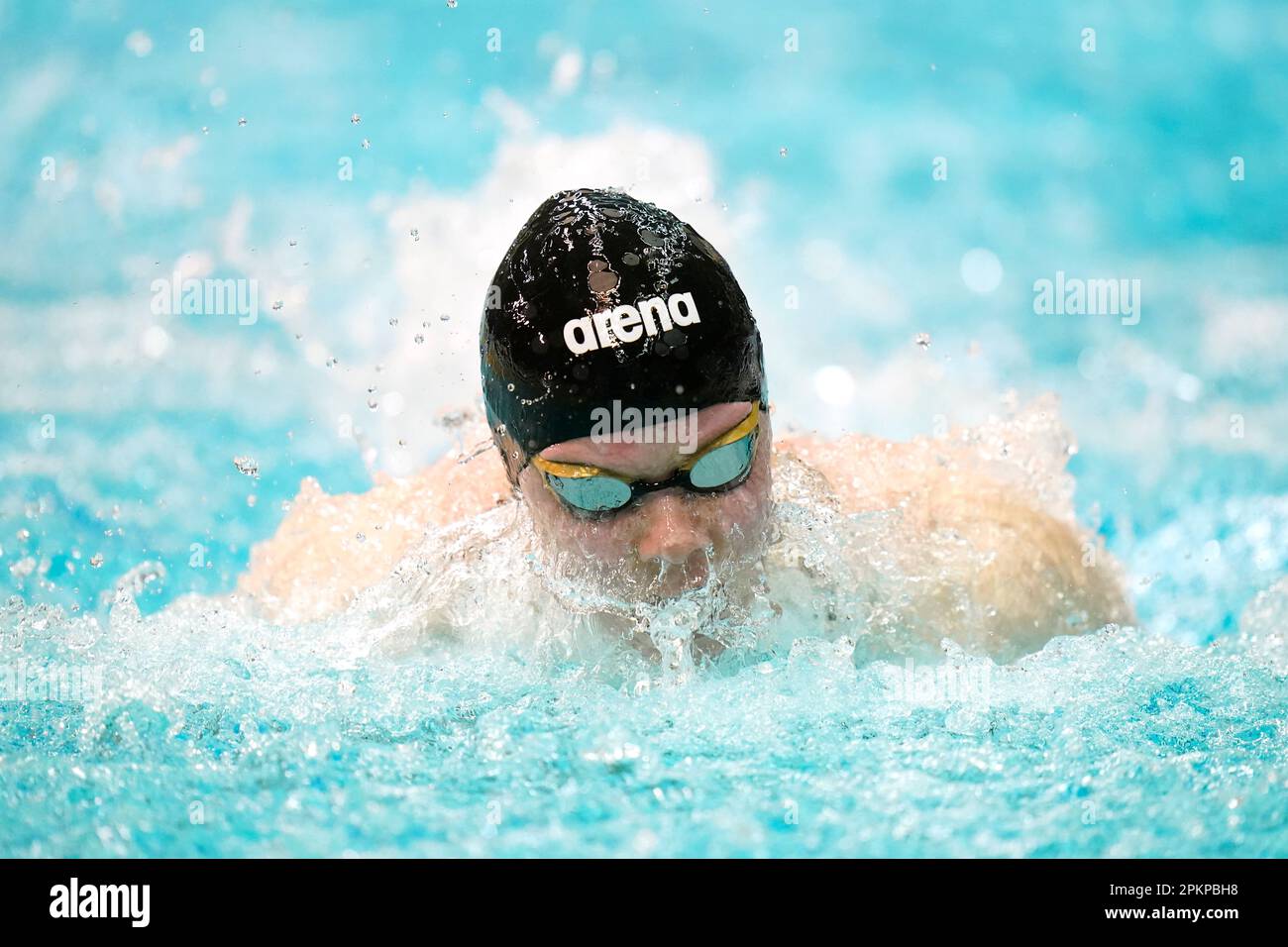Laura Stephens in the Women's 100m Butterfly heat 7 on day six of the ...