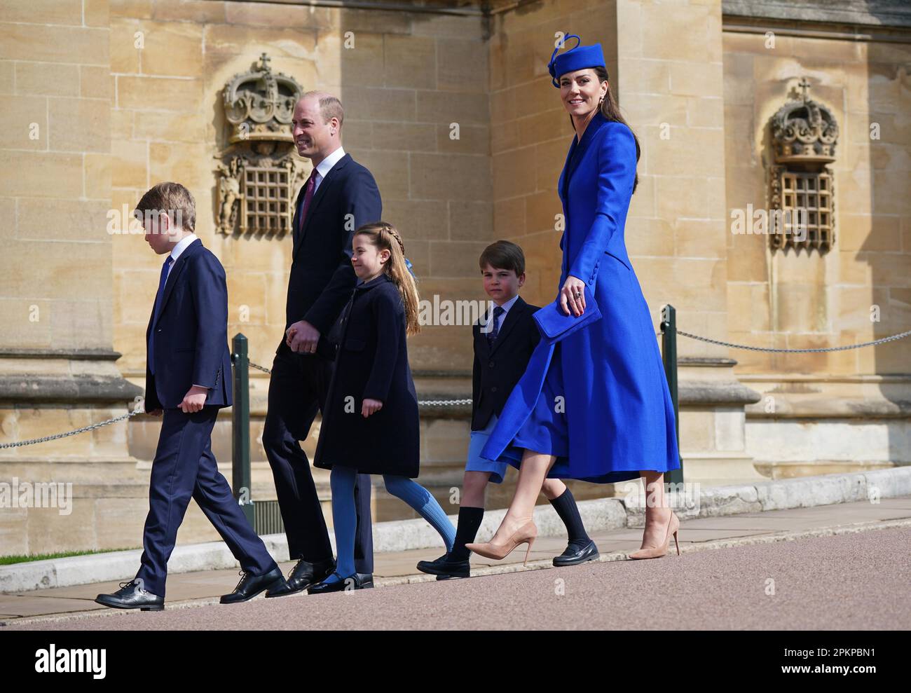 The Prince and Princess of Wales with Prince George, Princess Charlotte ...
