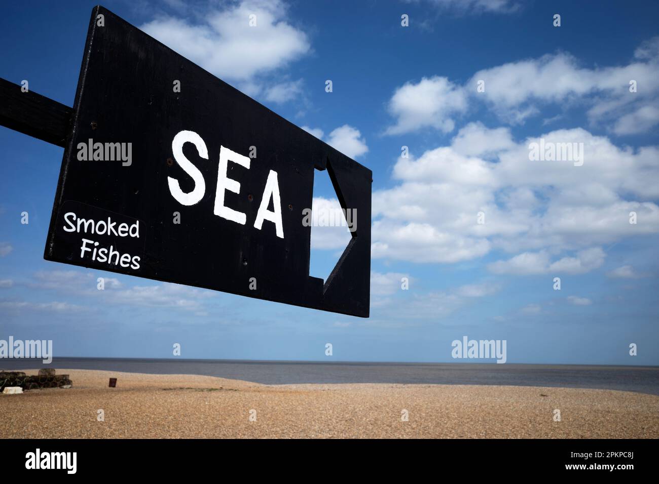 Smoked fishes sign Aldeburgh Suffolk UK Stock Photo - Alamy