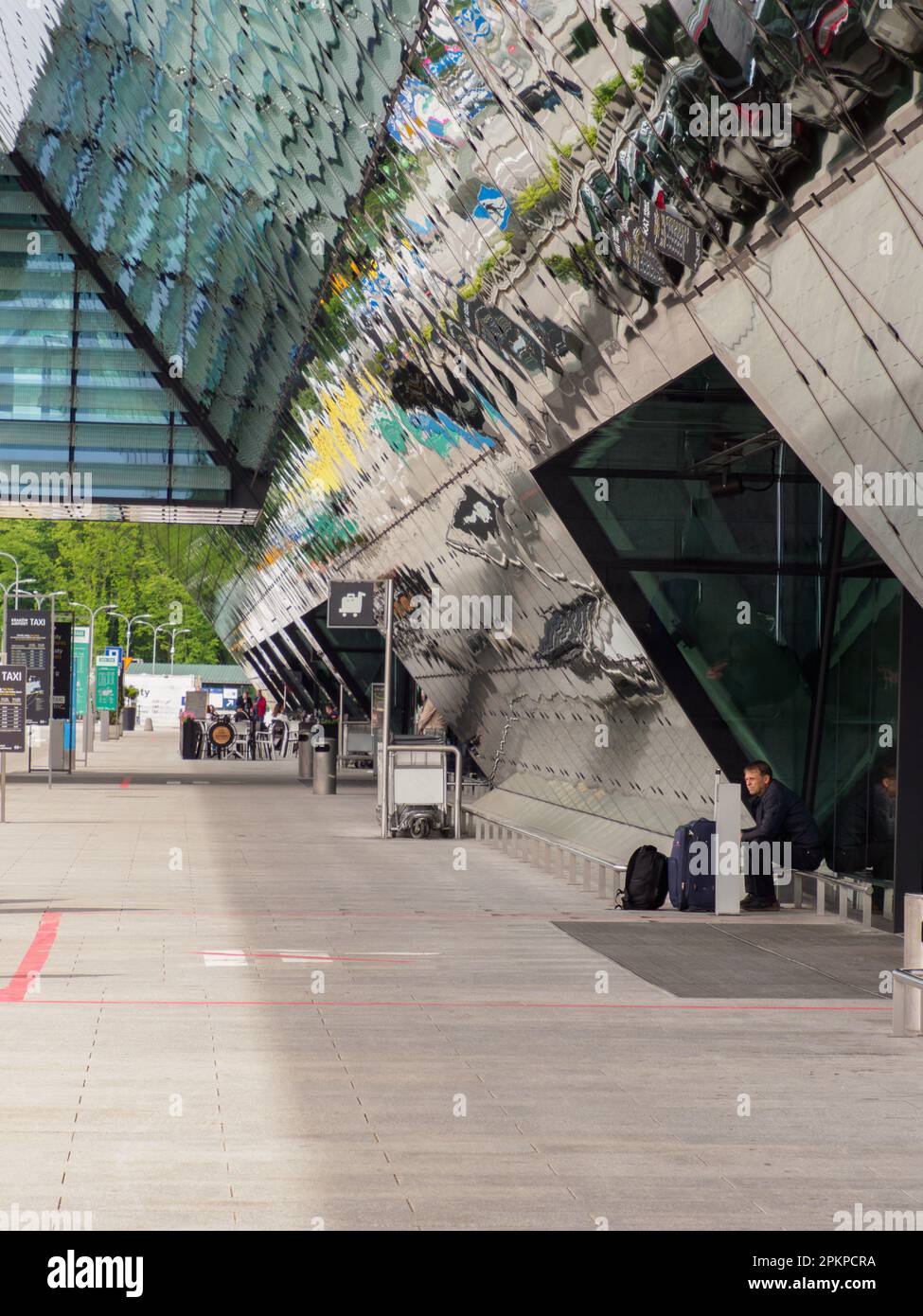 Kraków, Poland - May, 2021: John Paul II International Airport with ...