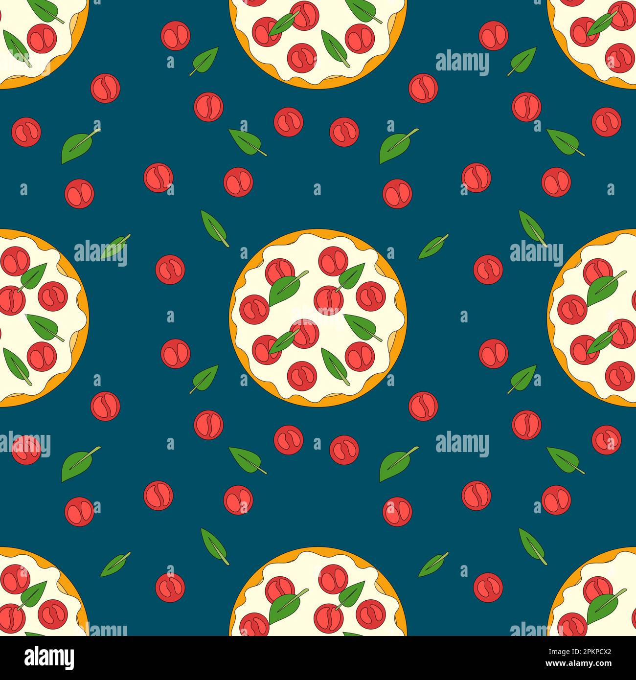 Seamless food delivery Stock Vector Images - Alamy