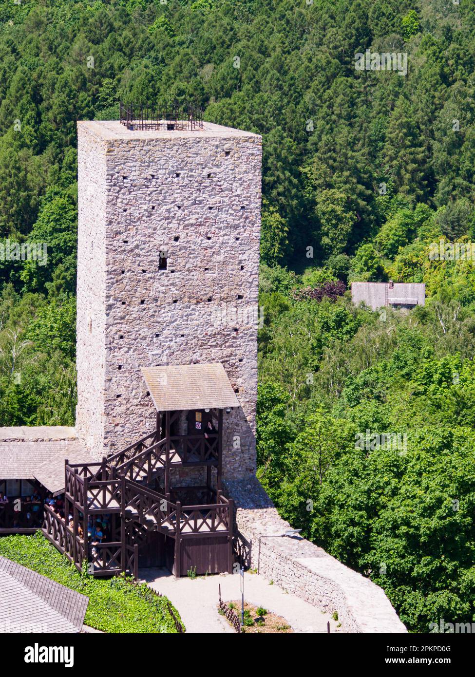 Chęciny, Poland - May, 2022: Checiny Royal Castle was built in the late ...