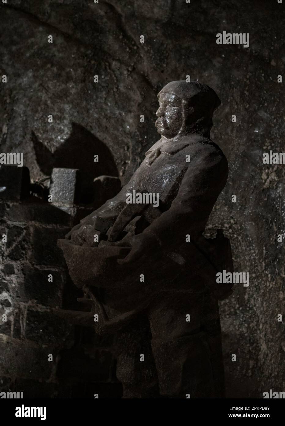 Wieliczka, Poland - June 2022: Salt mine interior and various ...