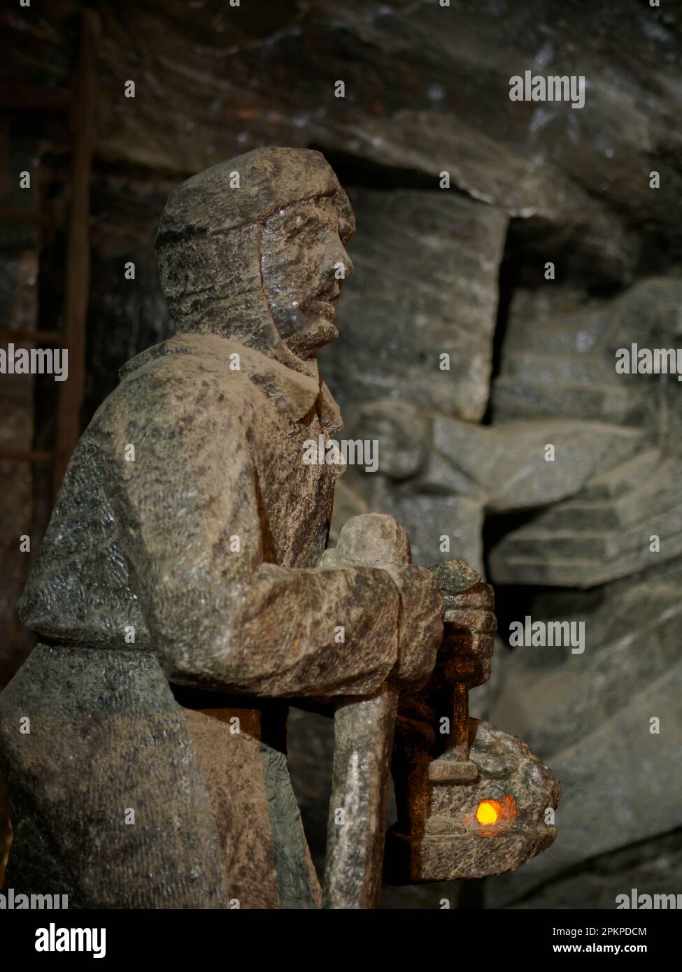 Wieliczka, Poland - June 2022: Salt mine interior and various ...
