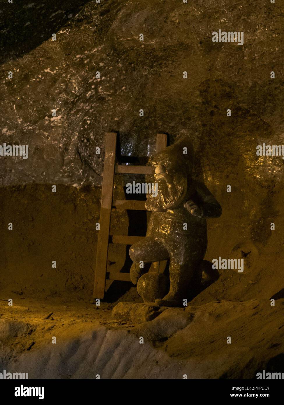 Wieliczka, Poland - June 2022: Salt mine interior and various ...