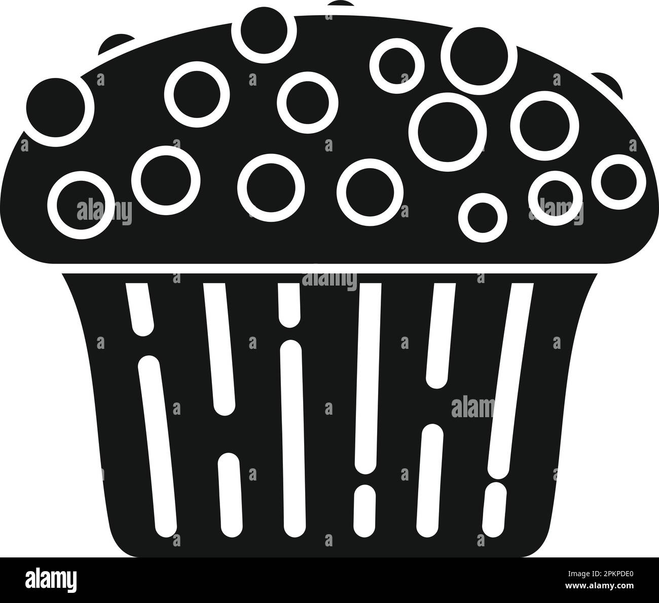 Wheat muffin icon simple vector. Food cake. Sweet bakery Stock Vector ...