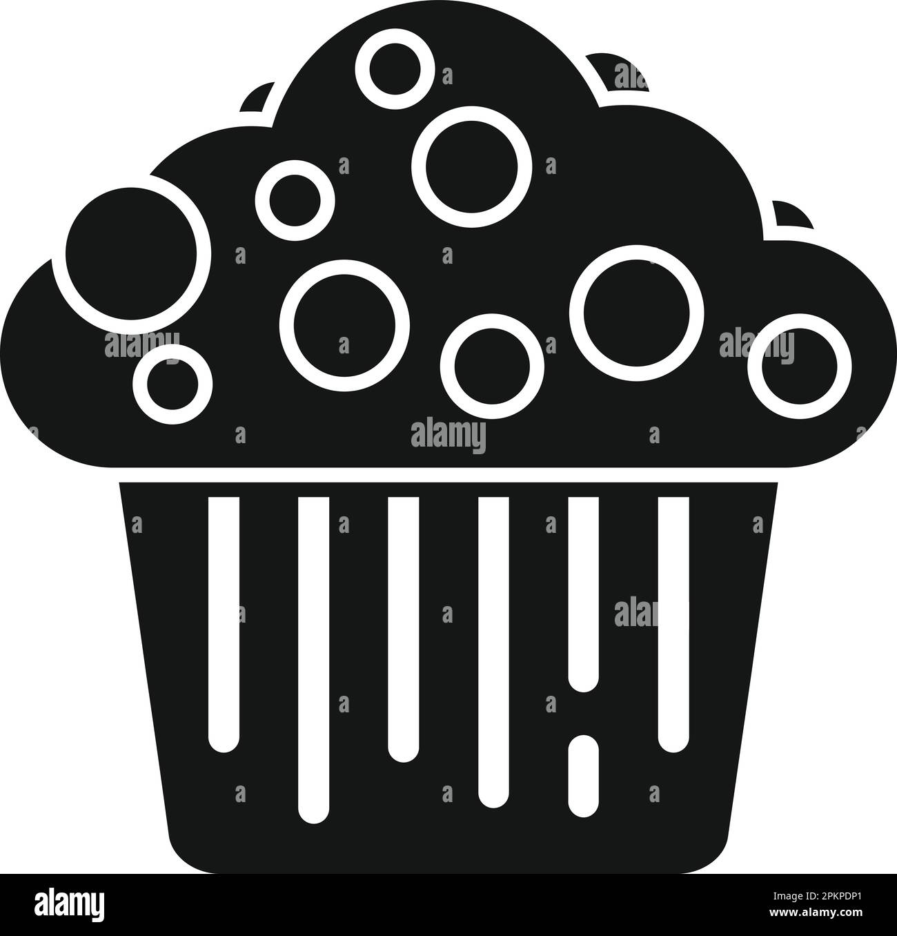 Meal muffin icon simple vector. Bakery menu. Food bread Stock Vector ...
